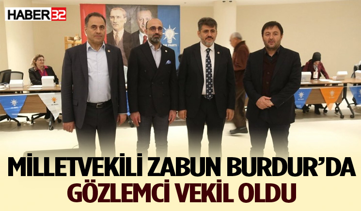 Isparta Milletvekili Zabun Burdur Temayül Yoklamasında Görev Aldı