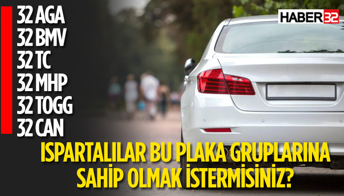 İşte Isparta'da Alabileceğiniz Özel Plakalar